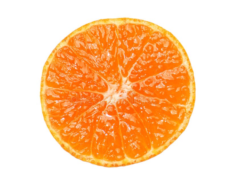 Half of fresh tangerine stock photo. Image of sweet, groceries - 12173840