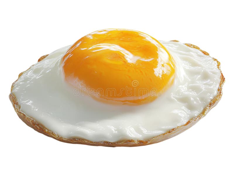 Half Fried Egg Isolated on a Transparent Background Ideal for ...