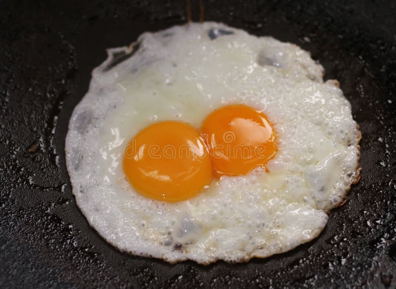 Half fried eggs stock photo. Image of dish, food, fried - 82883702