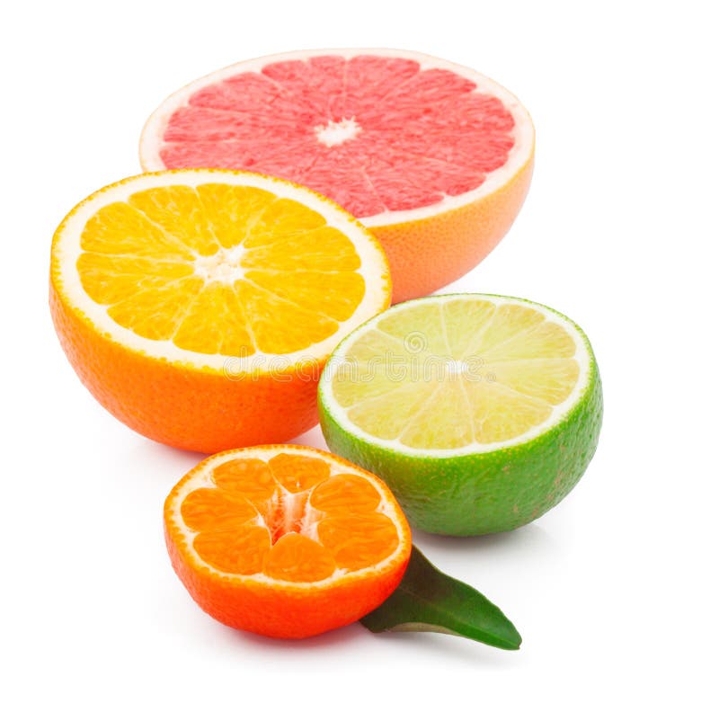 Set of citrus fruits stock image. Image of healthy, tasty - 30369383