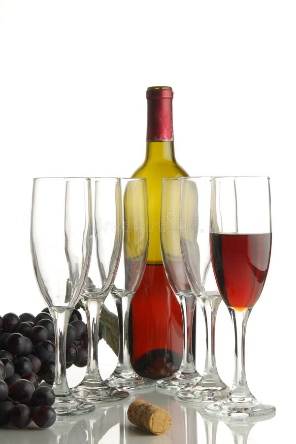 Half Full Bottle stock photo. Image of glasses, alcoholic - 10163672