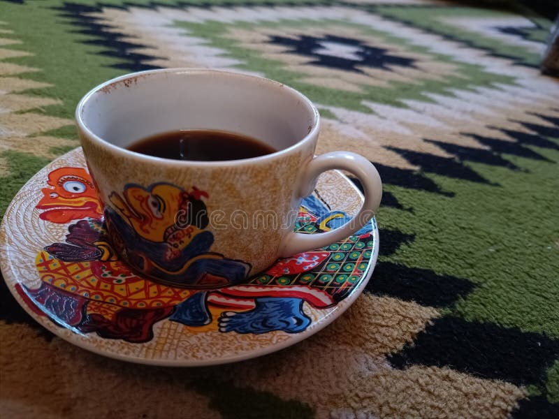 Half full of coffee stock image. Image of green, room - 292213441