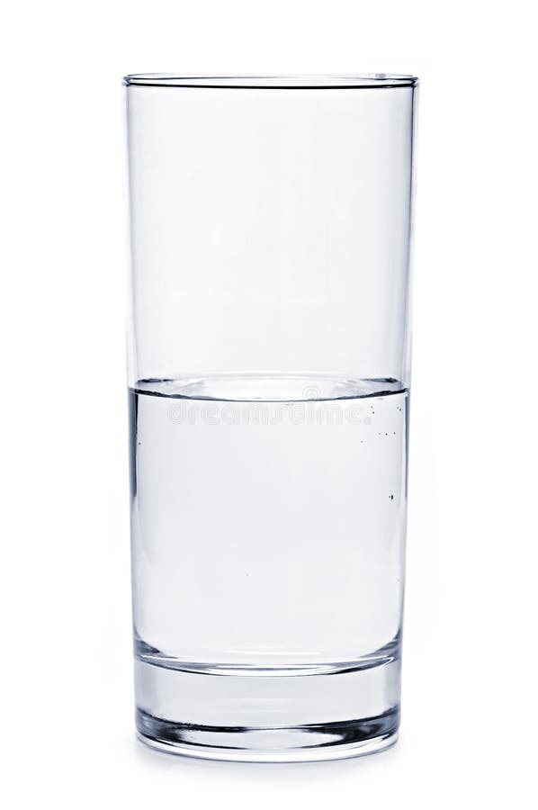 Glass Half Full stock image. Image of white, water, clean - 6017159