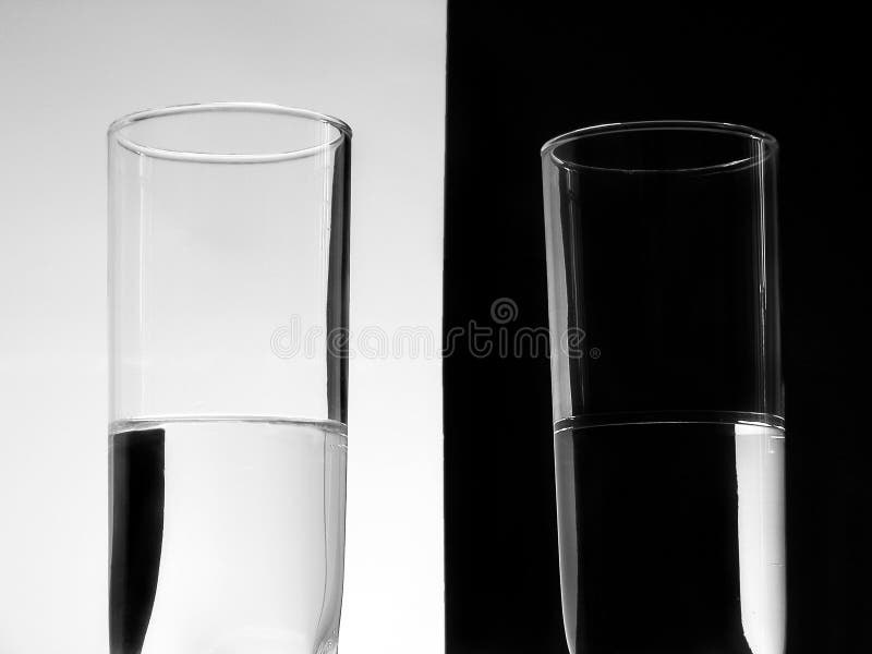 Half full - Half empty stock photo. Image of halves, healthy - 18351410