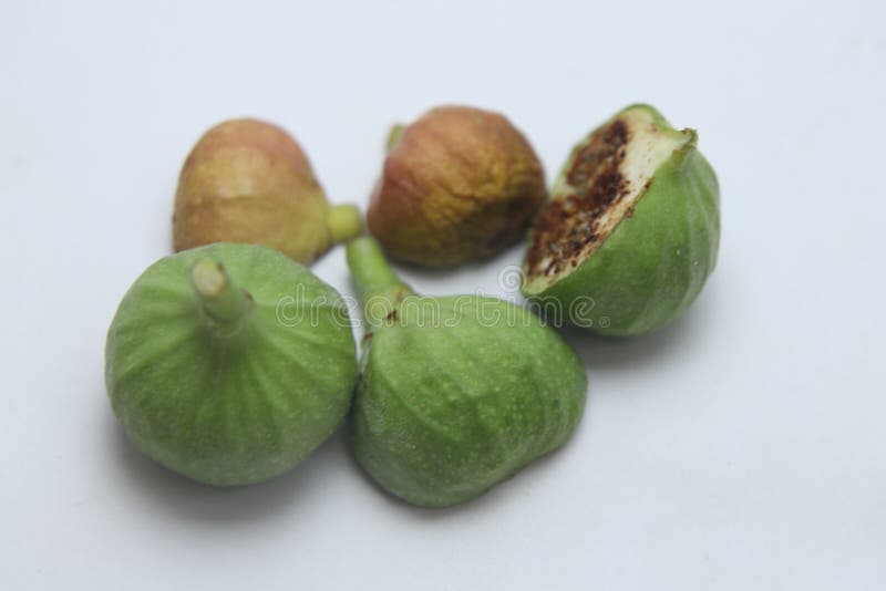 Half and Full Shape of Fig Fruit Stock Image - Image of closeup ...