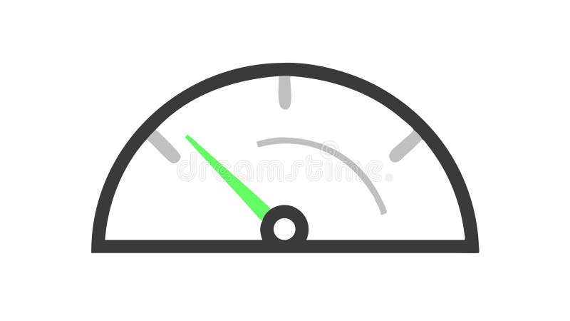Half Gauge Icon: Indicator Meter Progress Symbol Vector, Vector Design ...