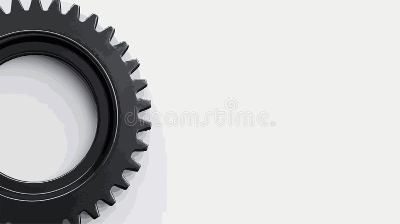 Half Gear Cogwheel Template with Copy Space for Mechanical Designs ...