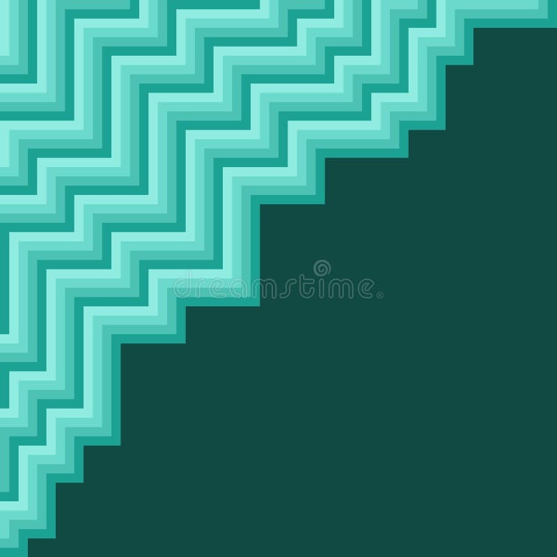 Half Green and Half Blue-green Stripes Design Stock Illustration ...