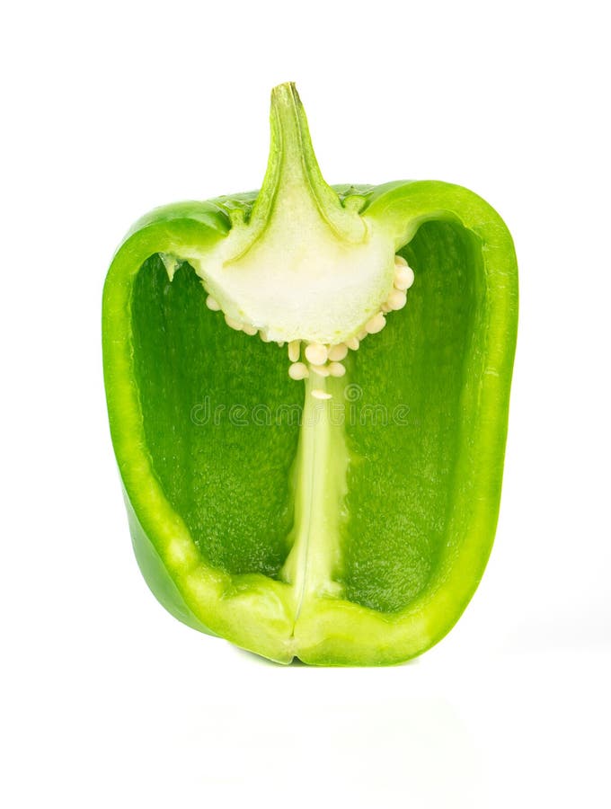 Half a green pepper stock photo. Image of healthy, close - 102633288