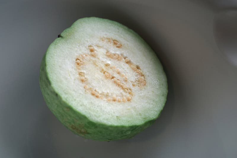 Half of a Guava fruit stock image. Image of meal, vegetable - 378869111