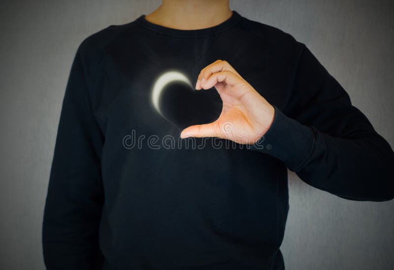 Half Hand Heart Gesture and Light Effect Stock Image - Image of ... Half Hand Heart Gesture and Light Effect Stock Image - Image of ...