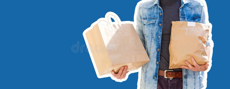 Half of a Headless Man in the Background Stock Photo - Image of blue ...