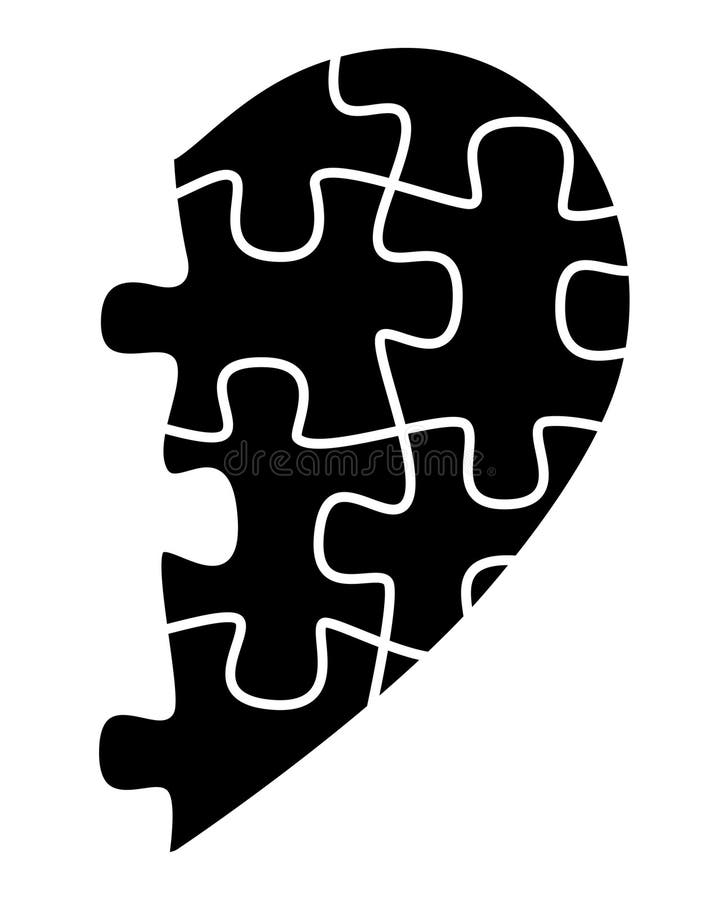 Half Heart Stock Illustrations – 8,443 Half Heart Stock Illustrations ...