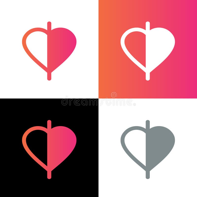 Hearted Logo Stock Illustrations – 927 Hearted Logo Stock Illustrations ...