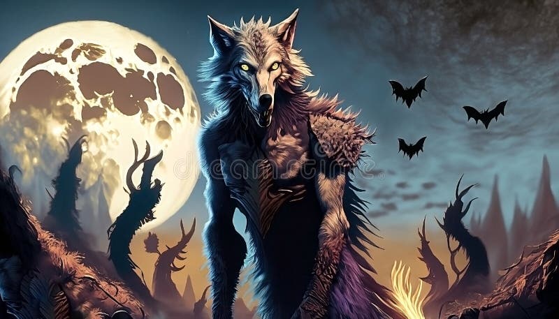 Human Werewolf Stock Illustrations – 320 Human Werewolf Stock ...