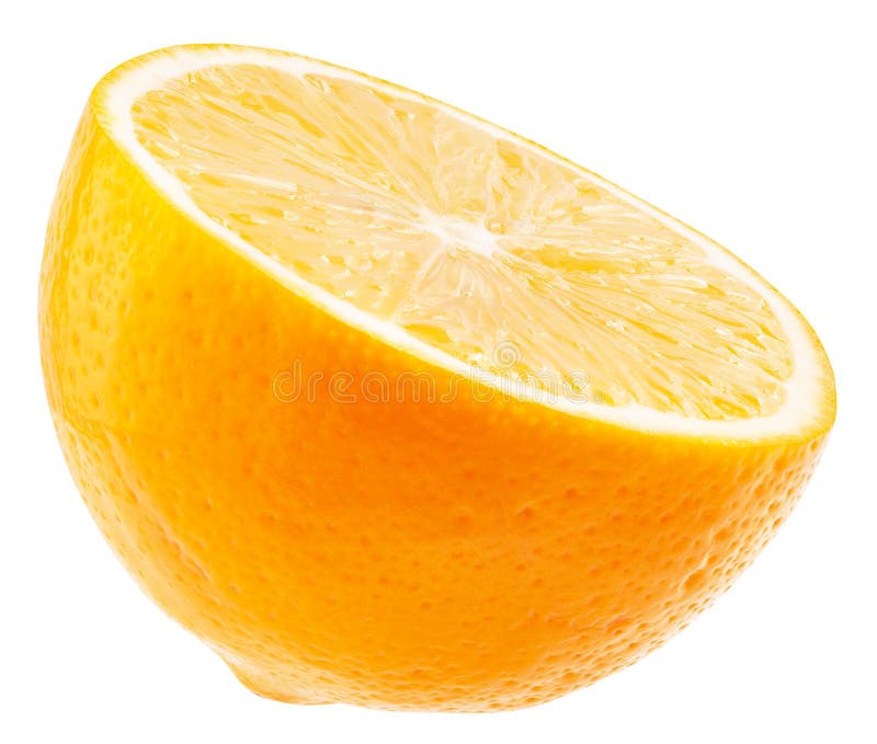 Half of Lemon Isolated on a White Background Stock Photo - Image of ...