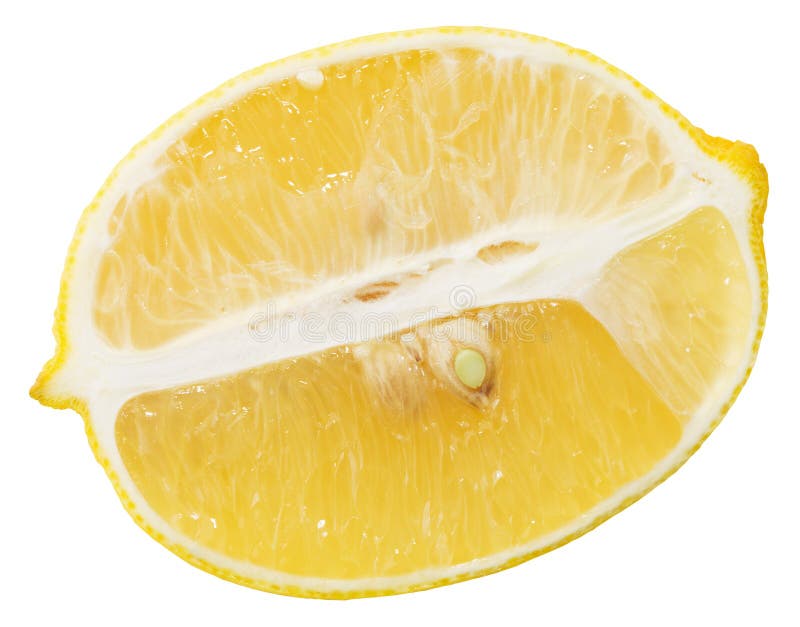 Lemon with Half of Lemon and Leaves Isolated on a White Background ...