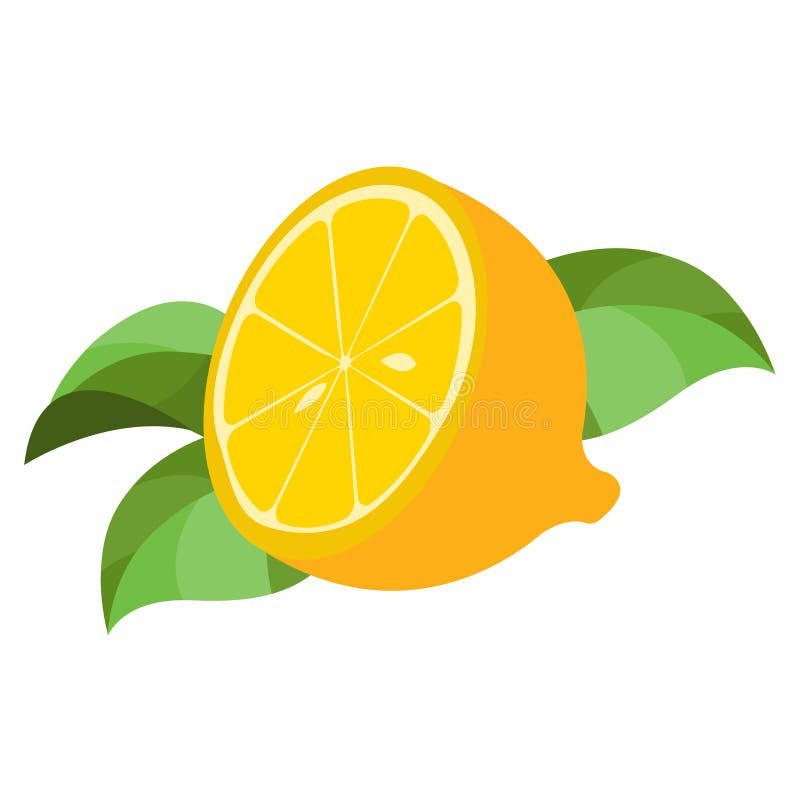 Half of Lemon Logo. Half of Lemon Logo Stock Illustration ...