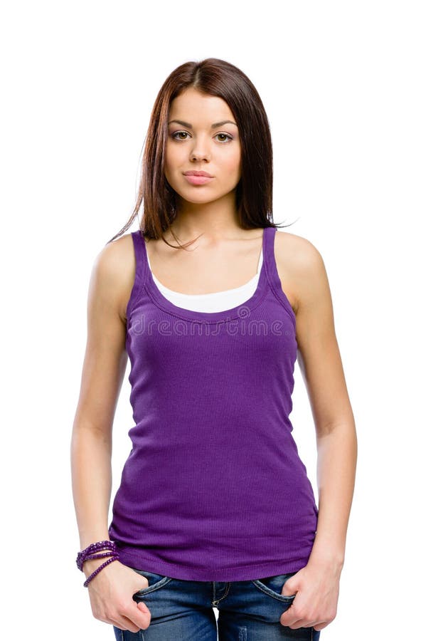 Half-length Portrait of Woman Stock Photo - Image of caucasian, color ...