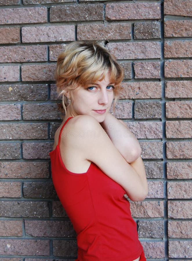 Half-length Portrait of the Young Woman. Stock Image - Image of ...