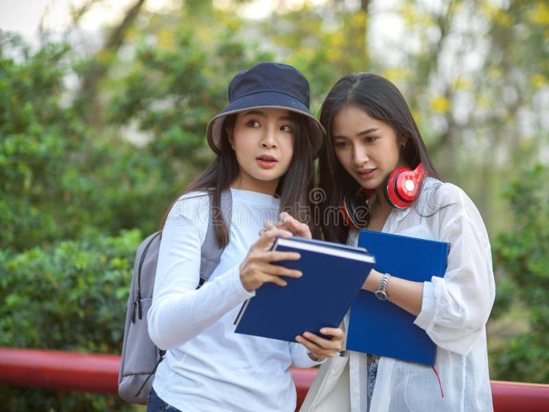 Half- Length Portraits of University Students with School Elements ...