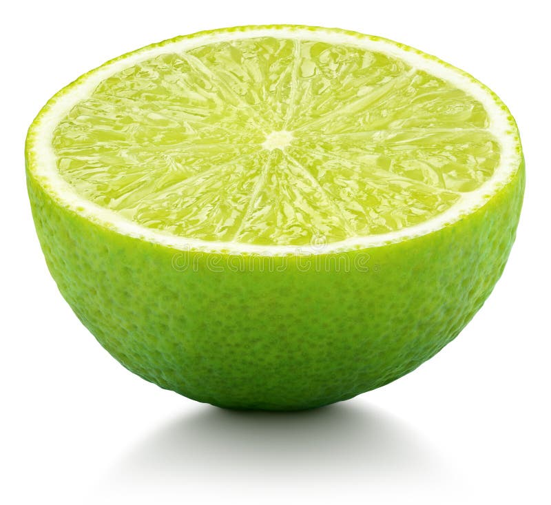 Half of a Lime with Blurred Lime Slice, Silver Tequila Shot Rimmed with ...