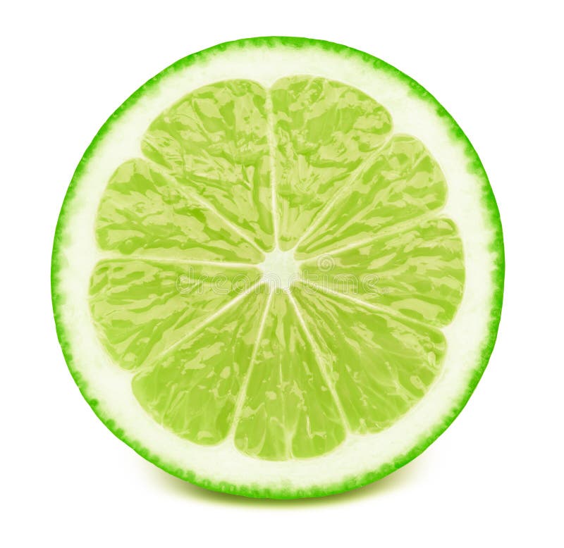 Lime Fruit Slice Isolated on White Stock Photo - Image of isolated ... Lime Fruit Slice Isolated on White Stock Photo - Image of isolated ...