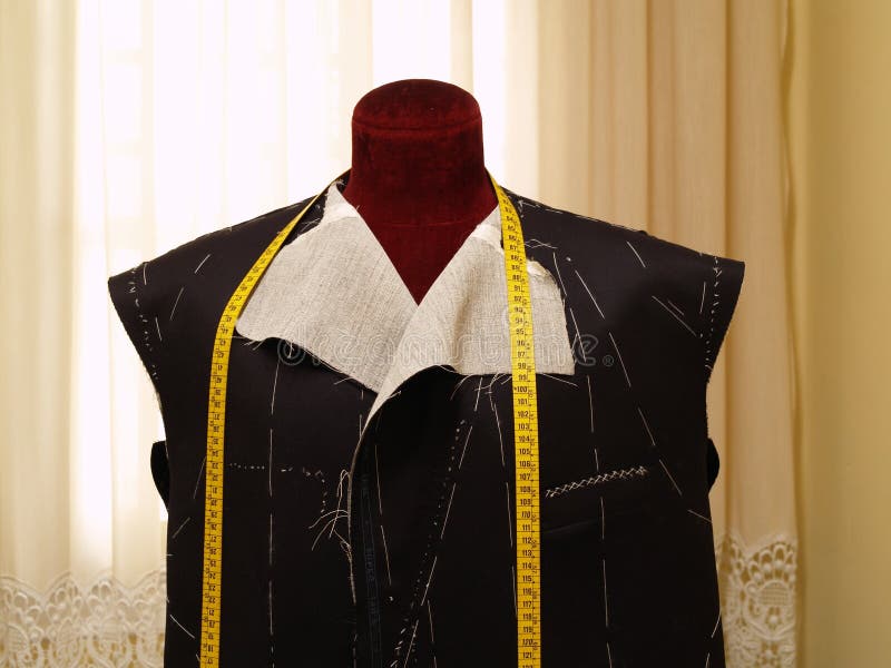 Half made coat. stock image. Image of repairing, steel - 25677921