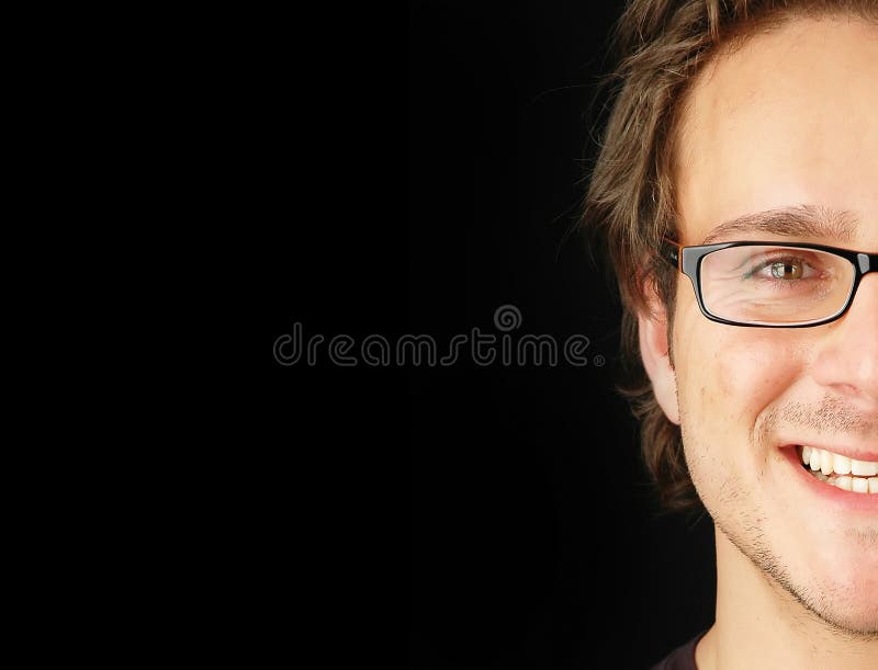 Half man face stock photo. Image of businessman, corporate - 1754526