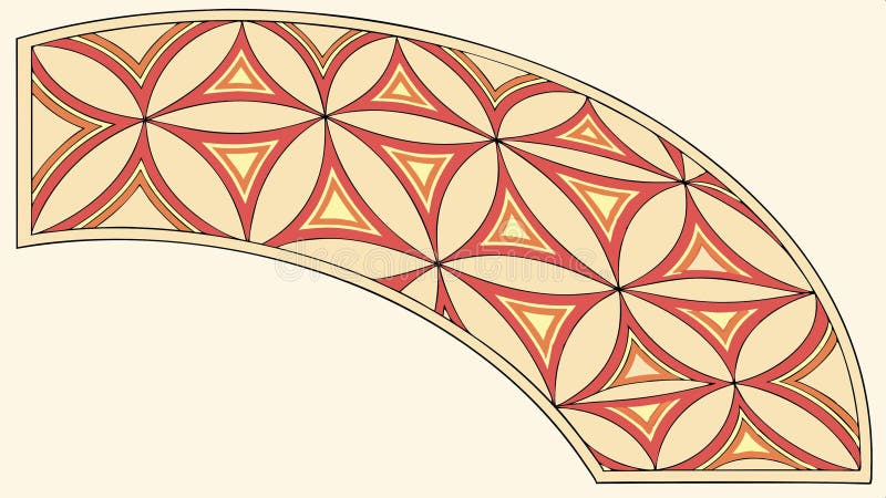 Half Mandala Pattern, Partial Ornament, Decorative Element, and ...