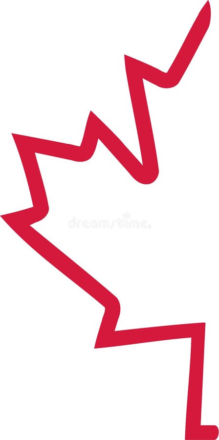 Half of a Maple Leaf and Greeting for Canada Day, Vector Illustration ...