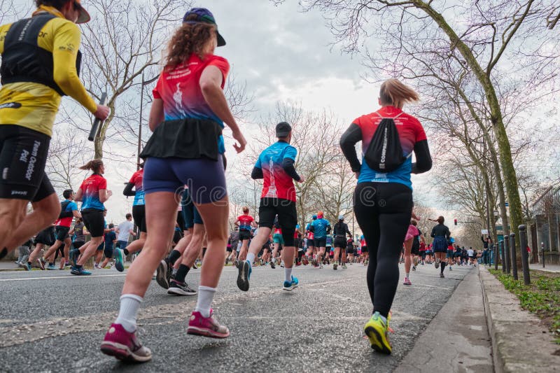 Half Marathon in Paris France on the 9th of Mars 2025 Editorial Photo ...
