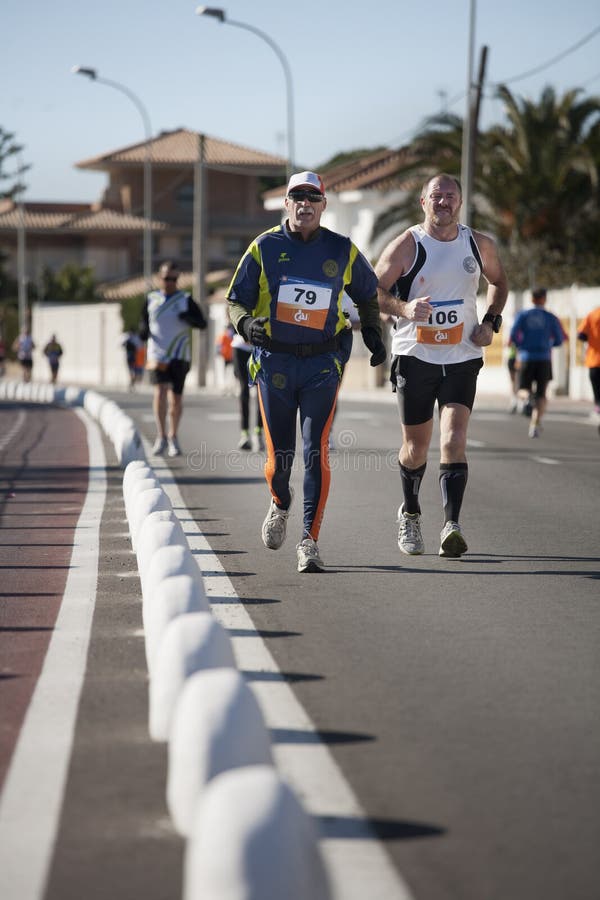 Half marathon in Puerto editorial photography. Image of competition ...