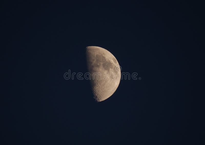 Half Moon stock photo. Image of nature, satellite, shot - 8018282