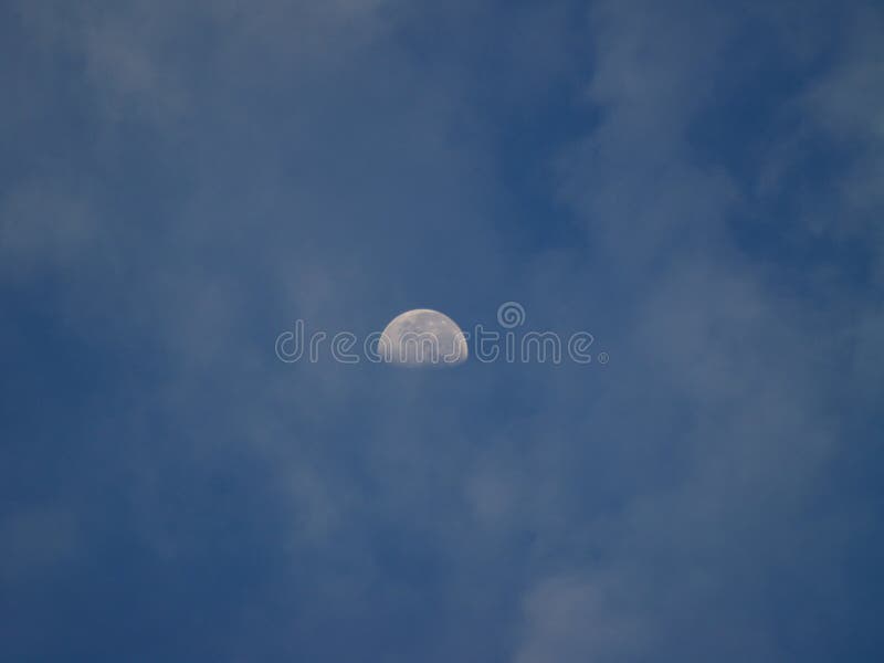 Half moon blue sky photo stock photo. Image of light - 193620210