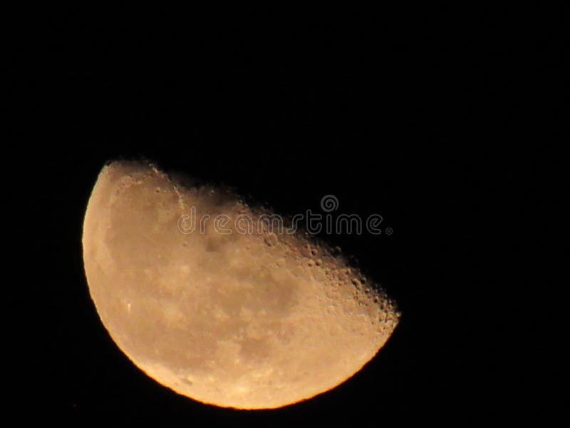 Half moon stock image. Image of desert, bright, dark - 90124507