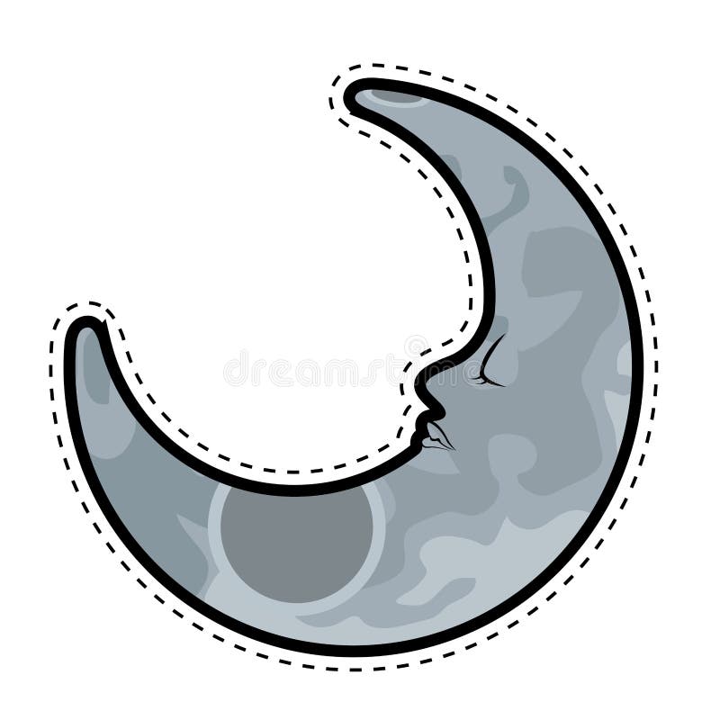 Half Moon Drawing Stock Illustrations – 2,800 Half Moon Drawing Stock ...