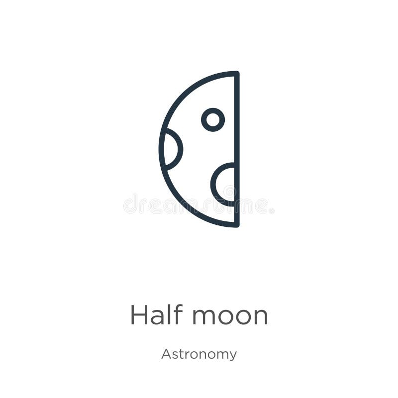 Half Moon Outline Stock Illustrations – 1,596 Half Moon Outline Stock ...