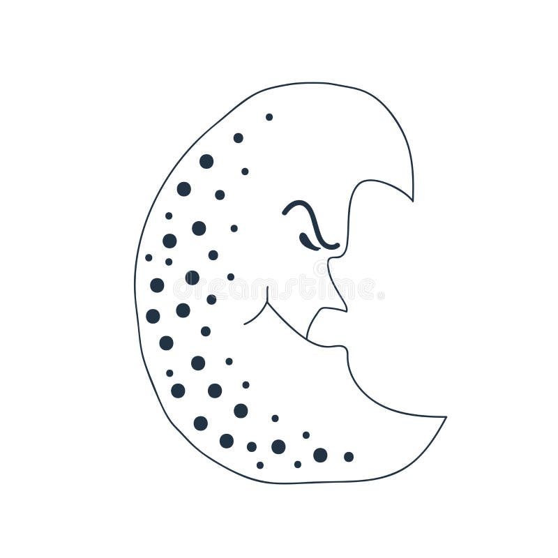 Half Moon Icon Vector Isolated On White Background Half Moon Si Stock Vector Illustration Of
