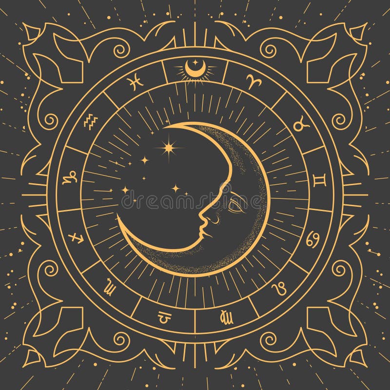 Magic Style Frame with Ornamental Border, Pattern Banner, Reverse Side ...