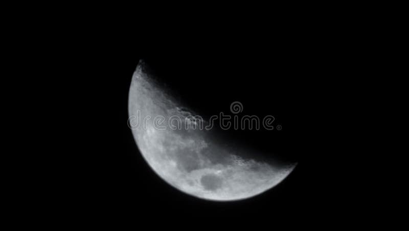 Half Moon at Night Looks Beautiful Stock Image - Image of dusk, people ...
