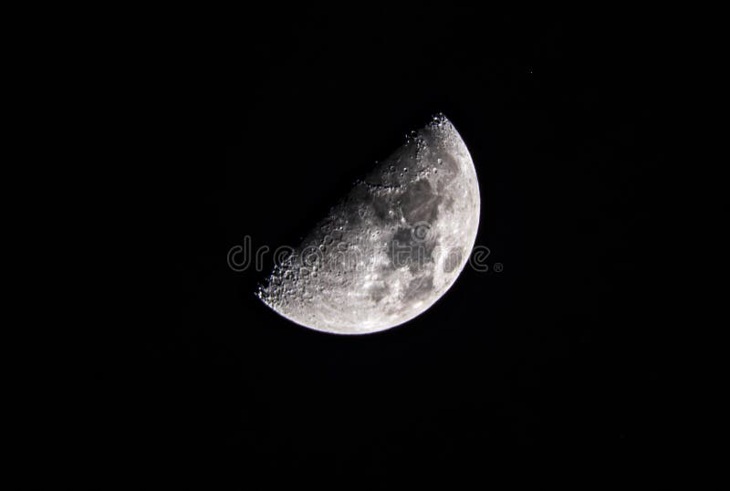 Half Moon Point of View from Thailand Sky Stock Image - Image of black ...
