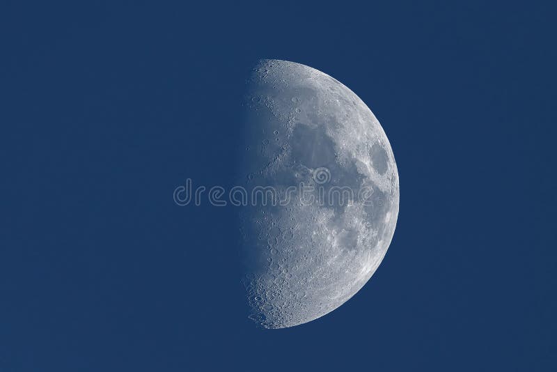 Half Moon with Sharp Details Stock Photo - Image of impact, high: 67559774