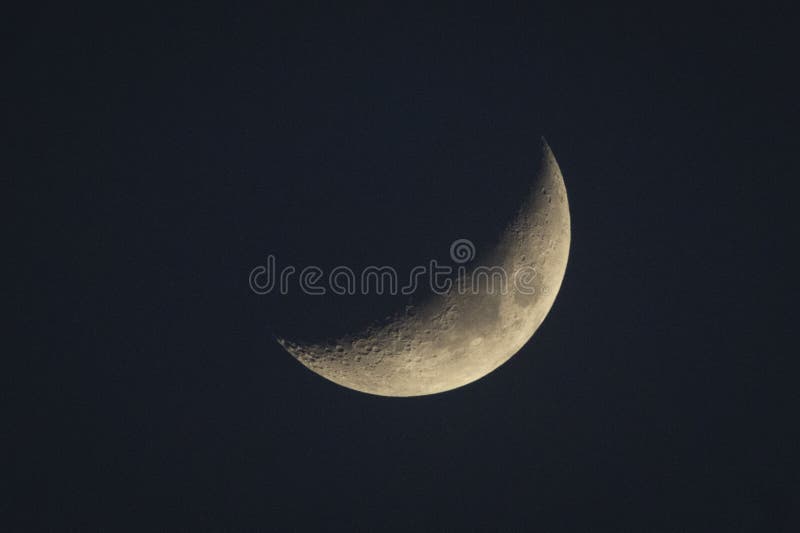Half moon very detailed stock image. Image of earth - 357492809