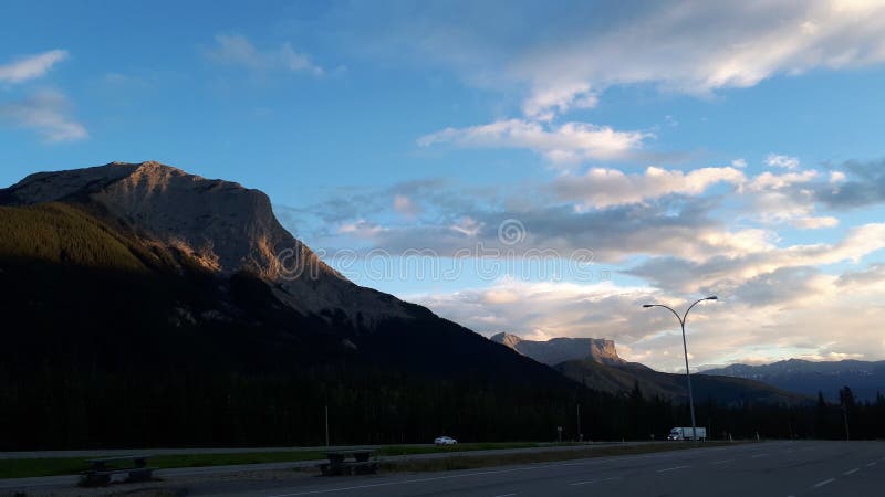 Half mountain stock photo. Image of summer, sunset, peak - 160286930