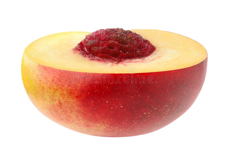 Half of nectarine peach stock photo. Image of juicy - 371292362