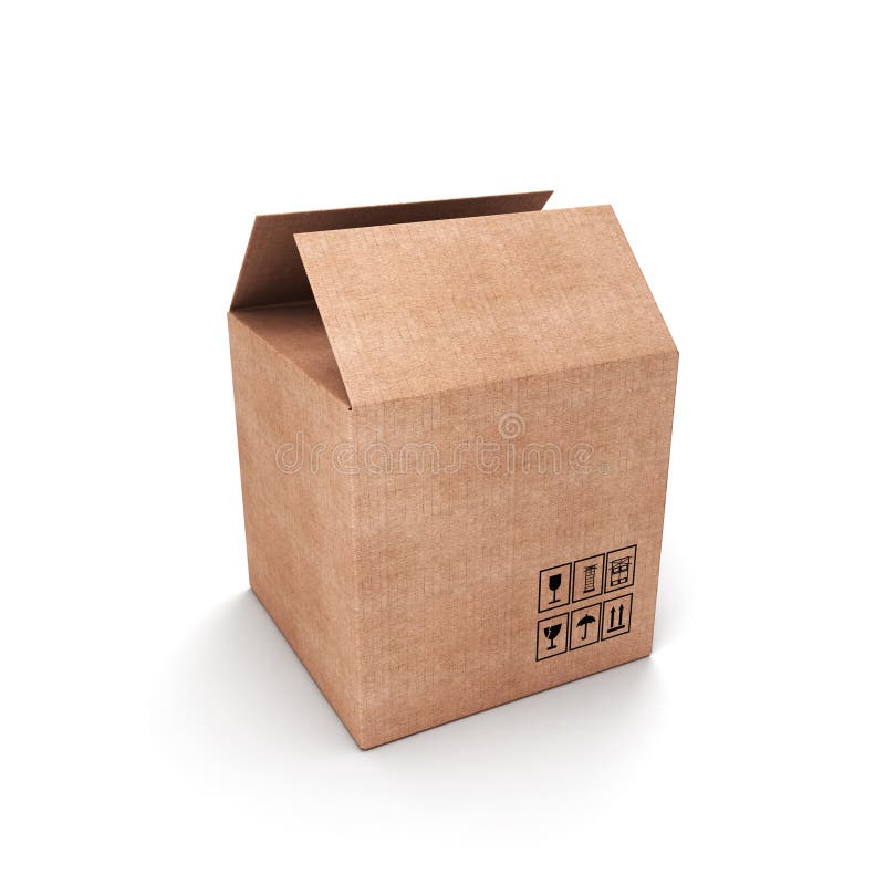 Half Open Cardboard Box Stock Illustrations – 144 Half Open Cardboard ...