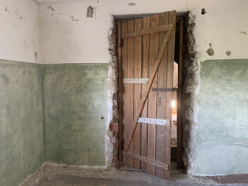 Half open door stock image. Image of awareness, bright - 258852071