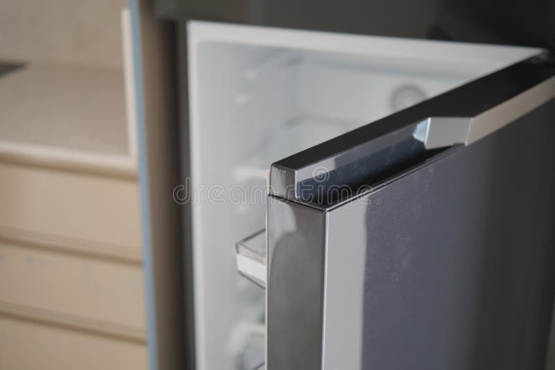 Half Open Fridge with Food and Vegetables , Stock Image - Image of ...