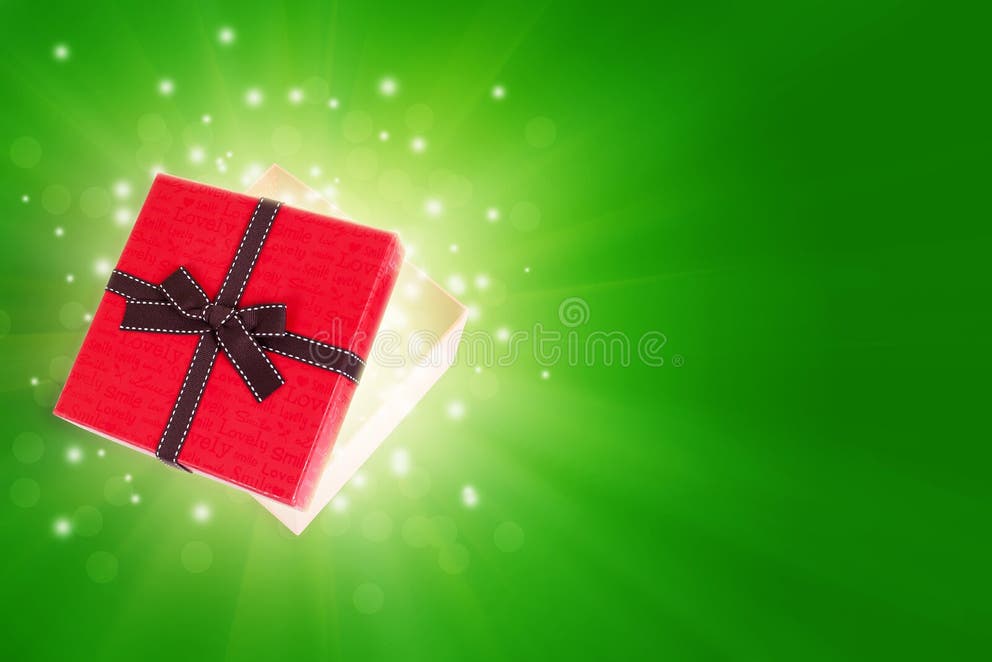Half open gift box stock image. Image of fireworks, decoration - 35643725
